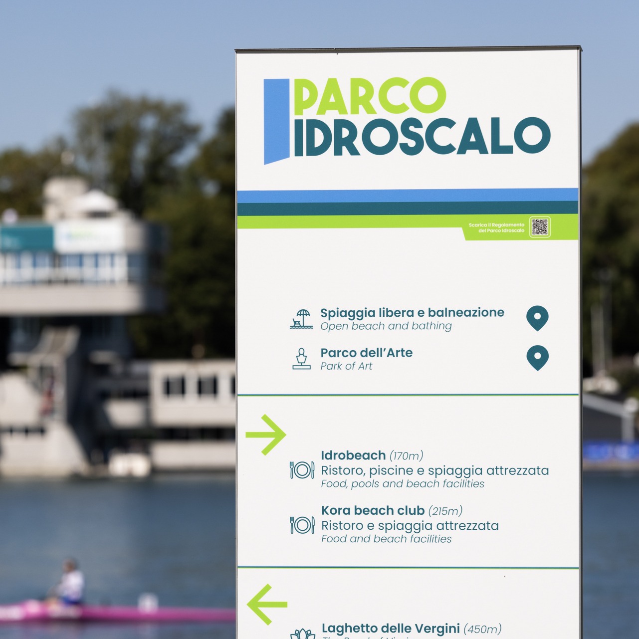 Sistema segnaletico Parco Idroscalo - Apogeo